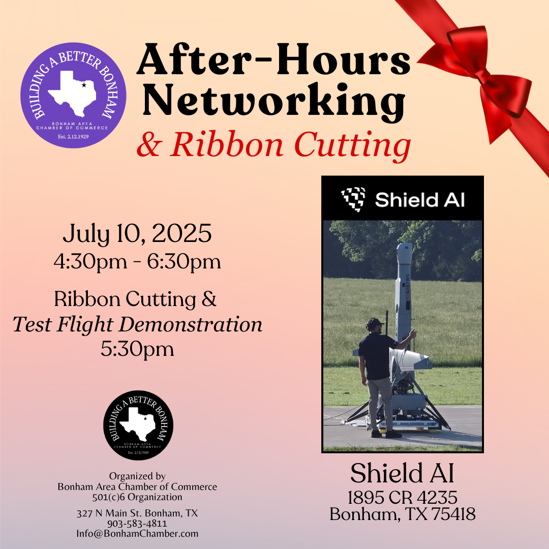After-Hours Networking & Ribbon Cutting at Shield AI - Bonham Area ...